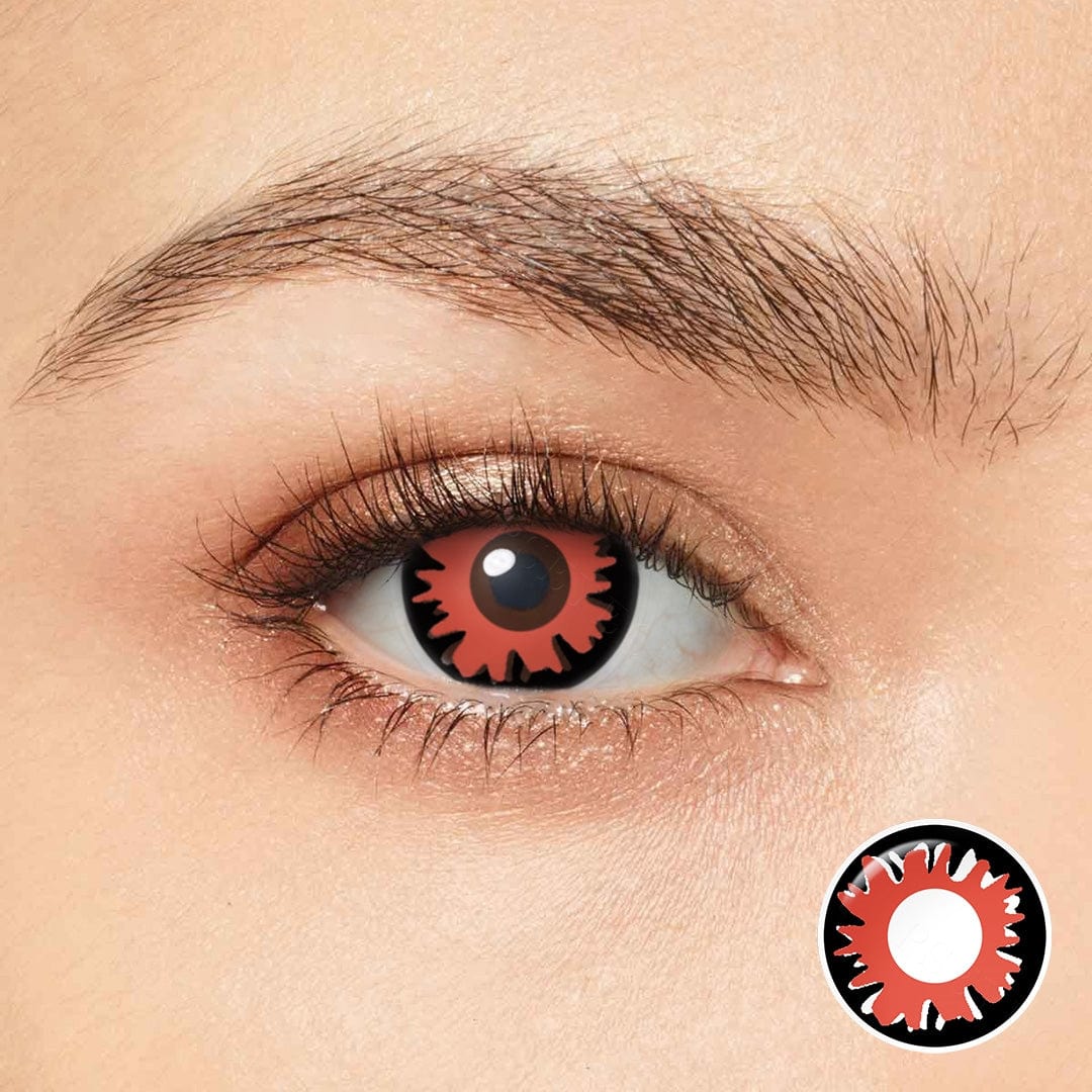 Black and Red Flame Halloween Contacts – twinklens