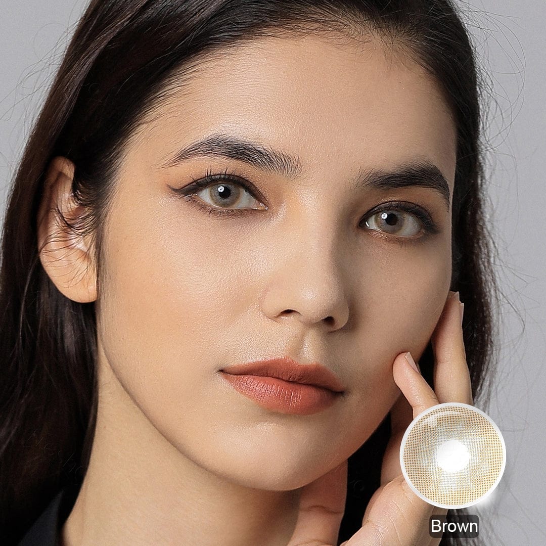 Yukon Brown Colored Contacts with Natural Effect – twinklens