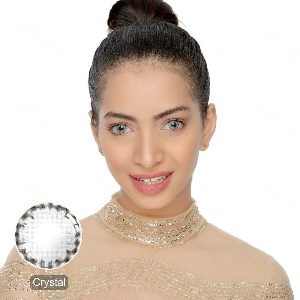 Pro Crystal Gray Color Contacts Sparkle Eyes in Exotic Style – twinklens