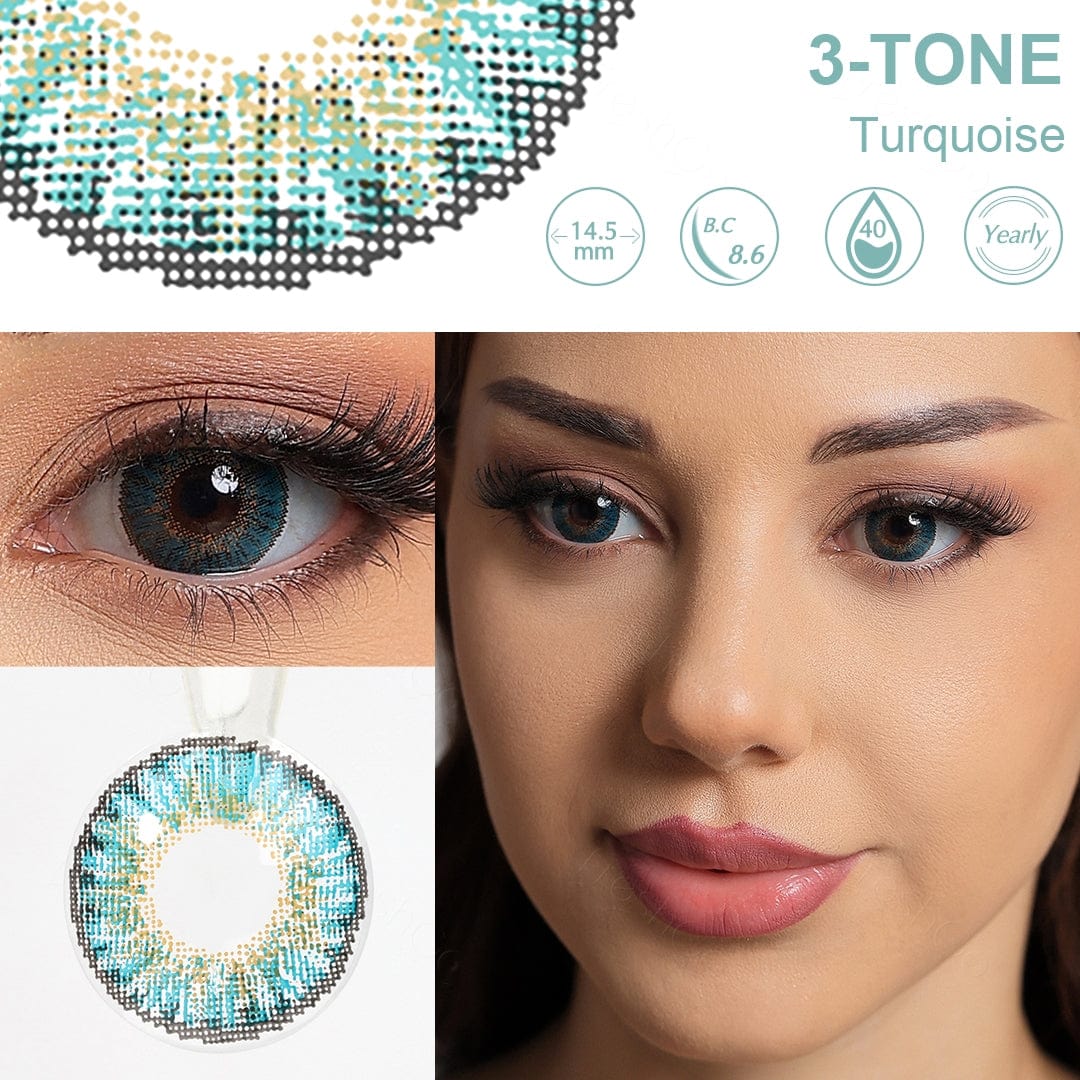 turquoise contact lenses