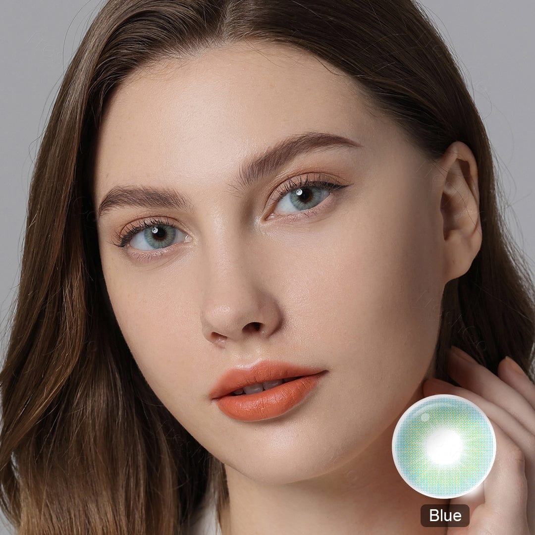 Hidrocor ll Blue Colored Contacts with Natural Effect – Twinklens