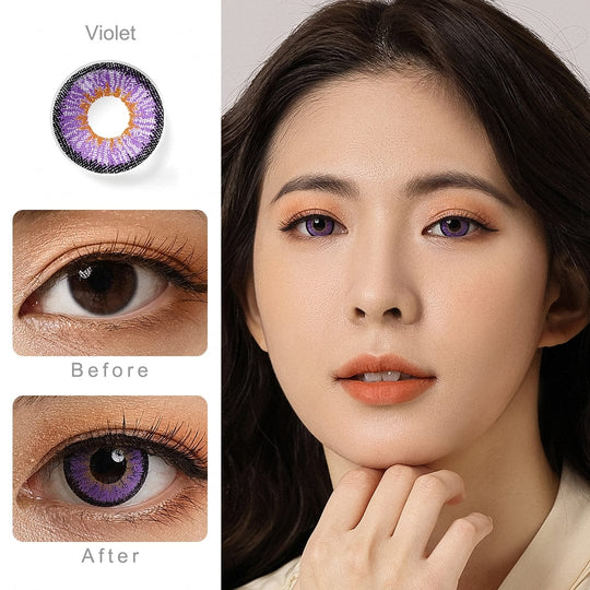 purple eye contacts for correction